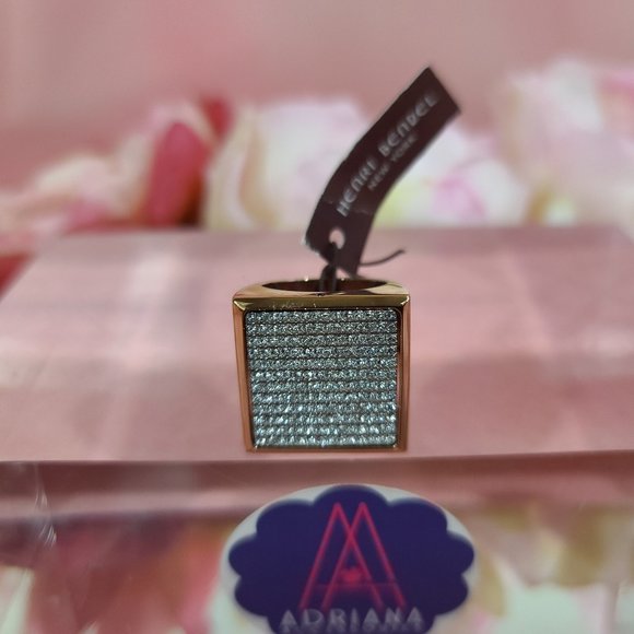 henri bendel | Jewelry | Henri Bendel Petal Monogram Flip Ring Sz 6 ...